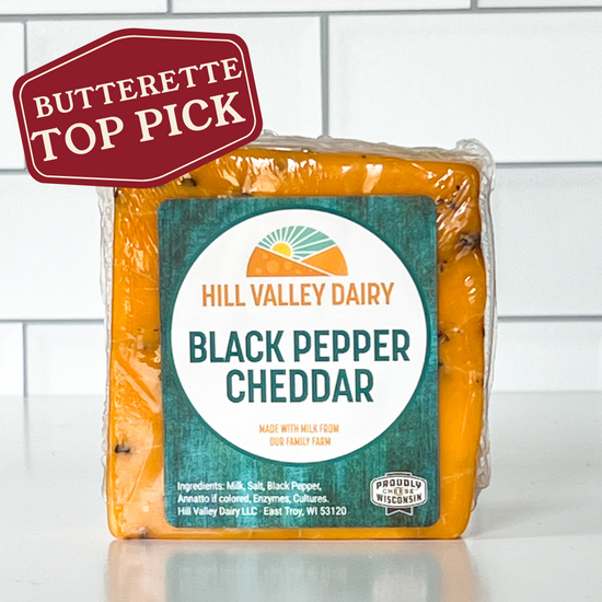 Black Pepper Cheddar Cheese – Royal Guernsey Creamery