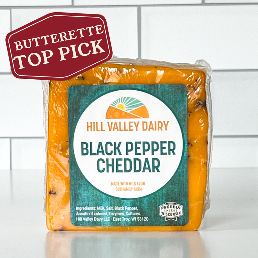 Black Pepper Cheddar Cheese – Royal Guernsey Creamery